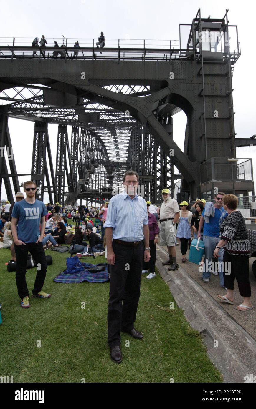 Nathan Rees, Premier of New South Wales Sydney Harbour Bridge is ...