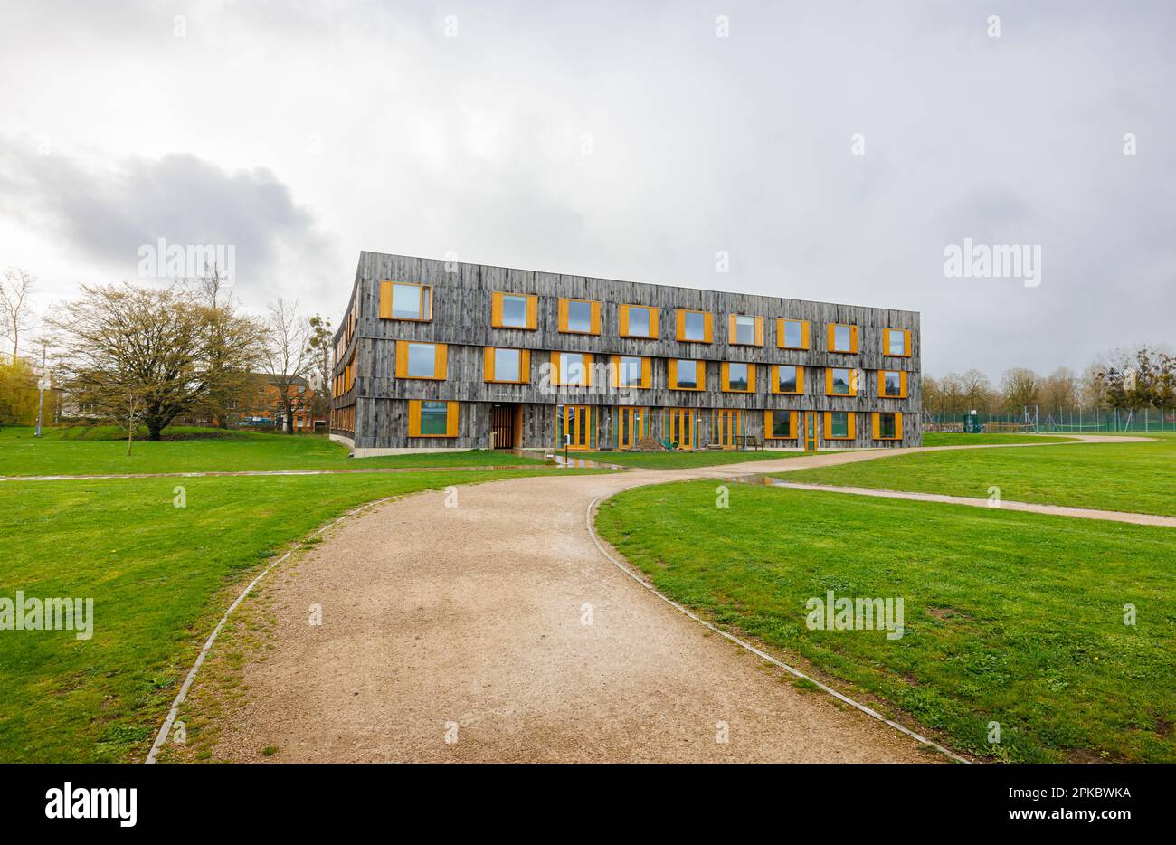 Cowan Court in the Moller Institute in the grounds of Churchill College ...