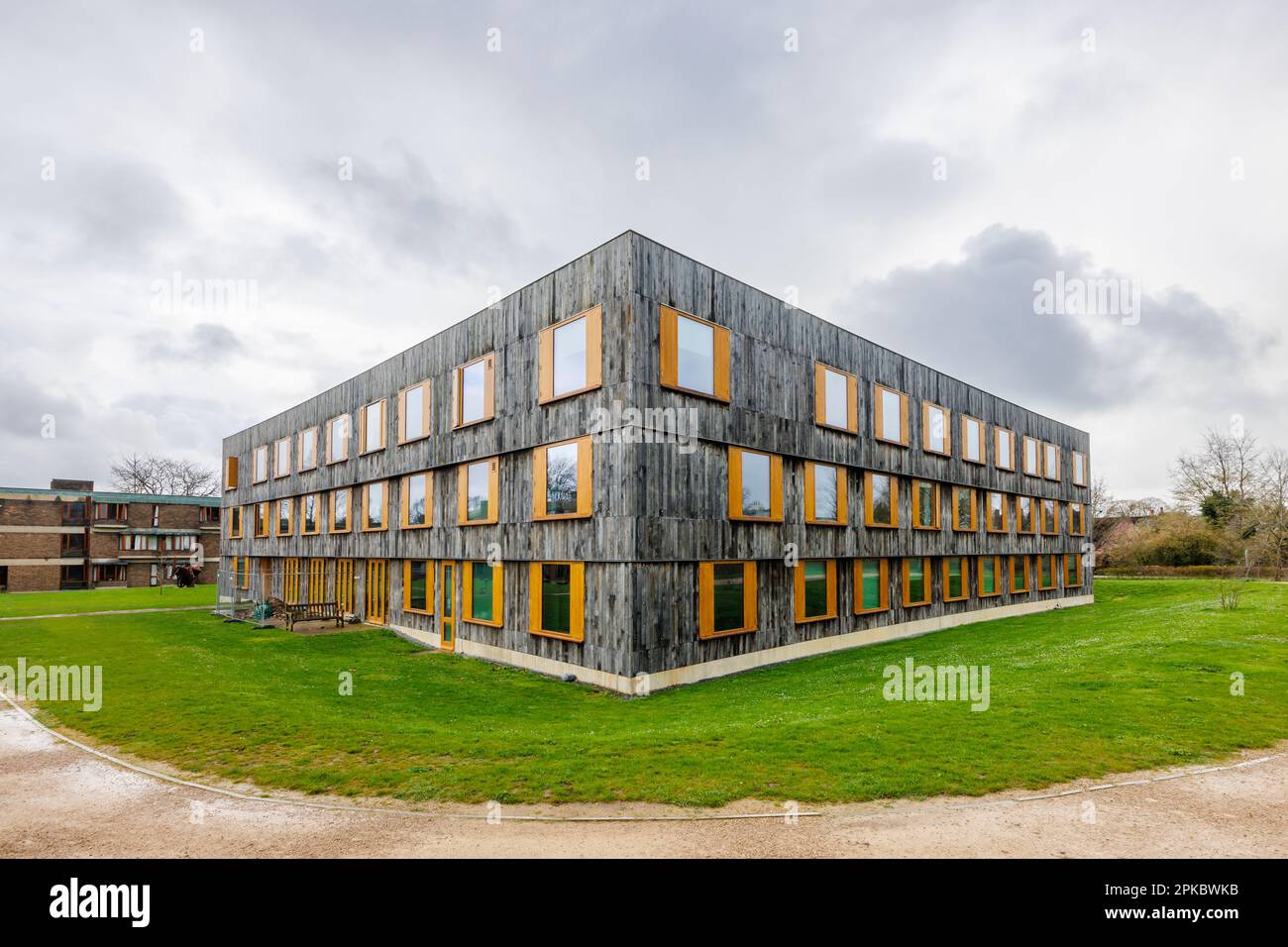 Cowan Court in the Moller Institute in the grounds of Churchill College ...