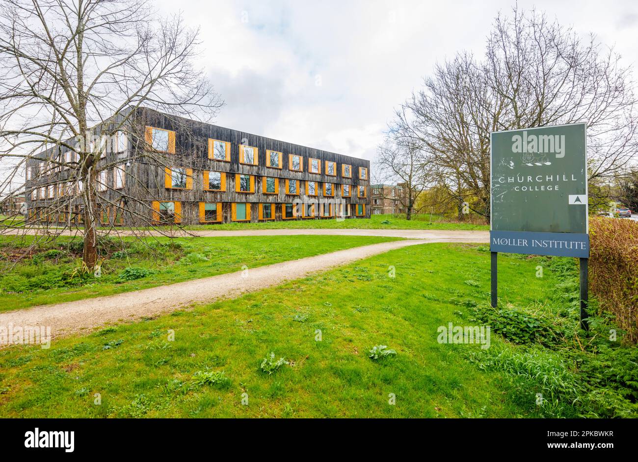 Cowan Court and name sign of the Moller Institute in the grounds of ...