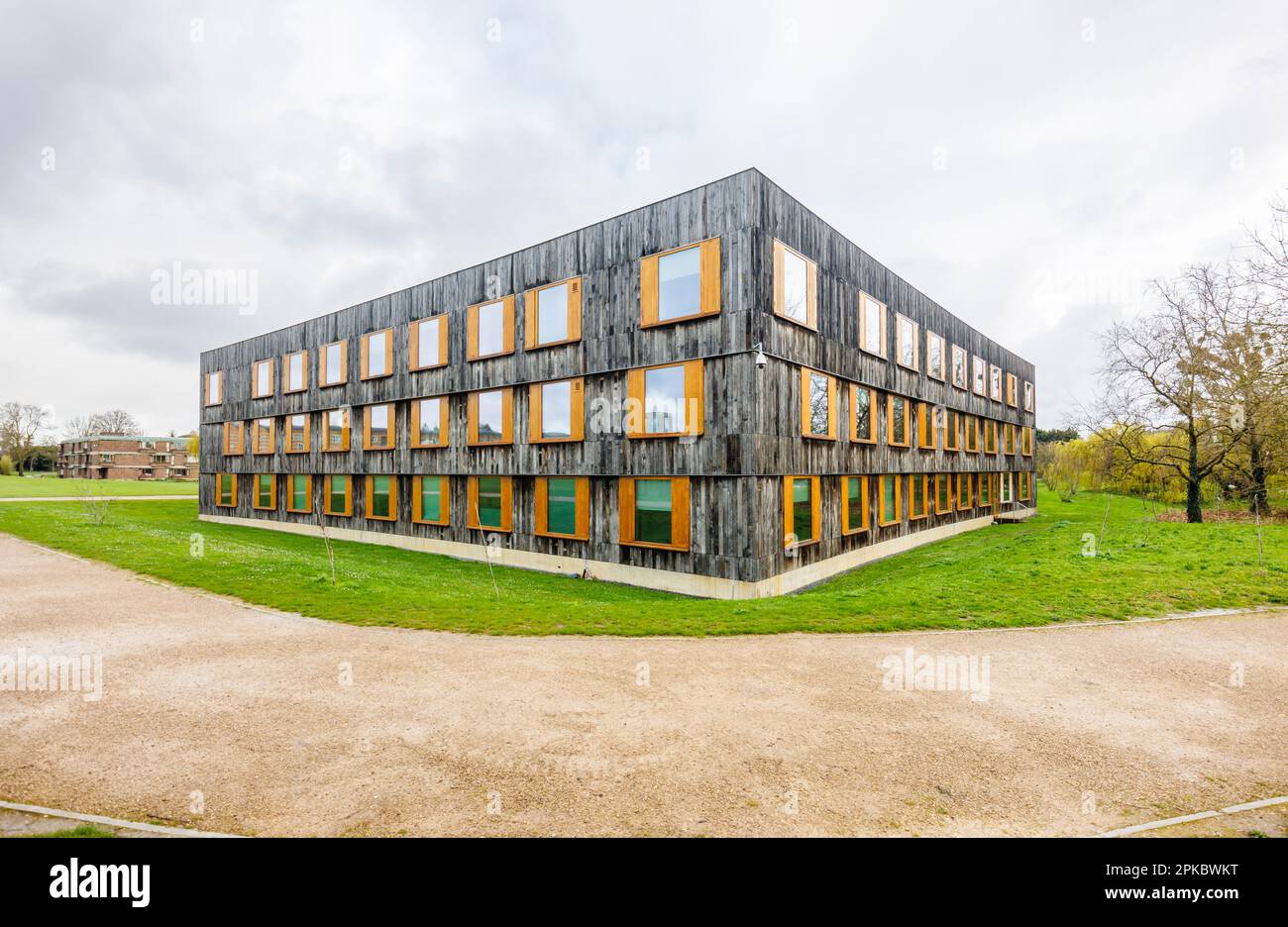 Cowan Court in the Moller Institute in the grounds of Churchill College ...