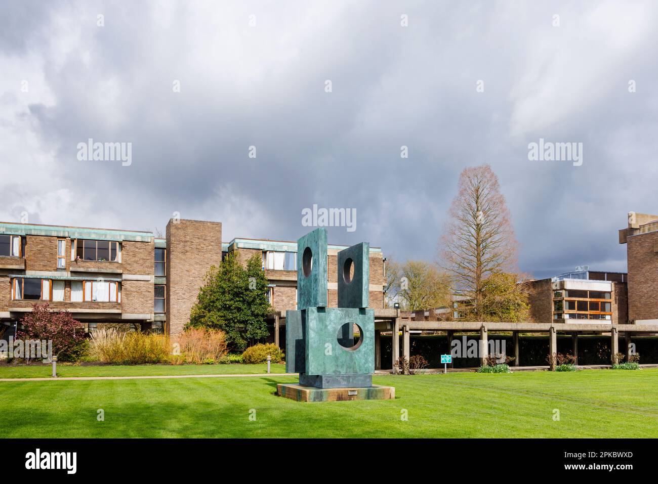 Churchill College, part of the University of Cambridge, east England ...