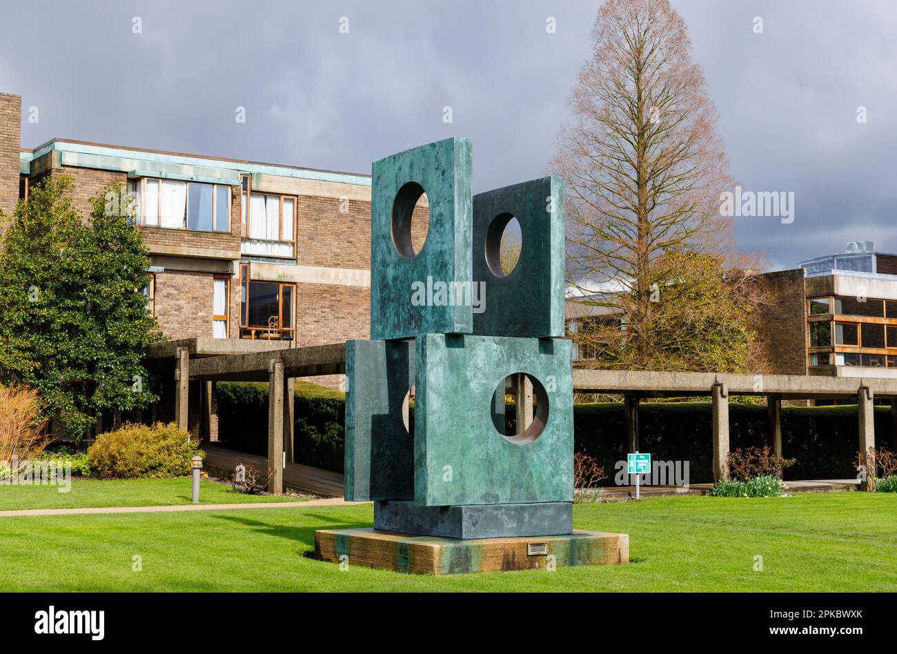 Churchill College, part of the University of Cambridge, east England ...