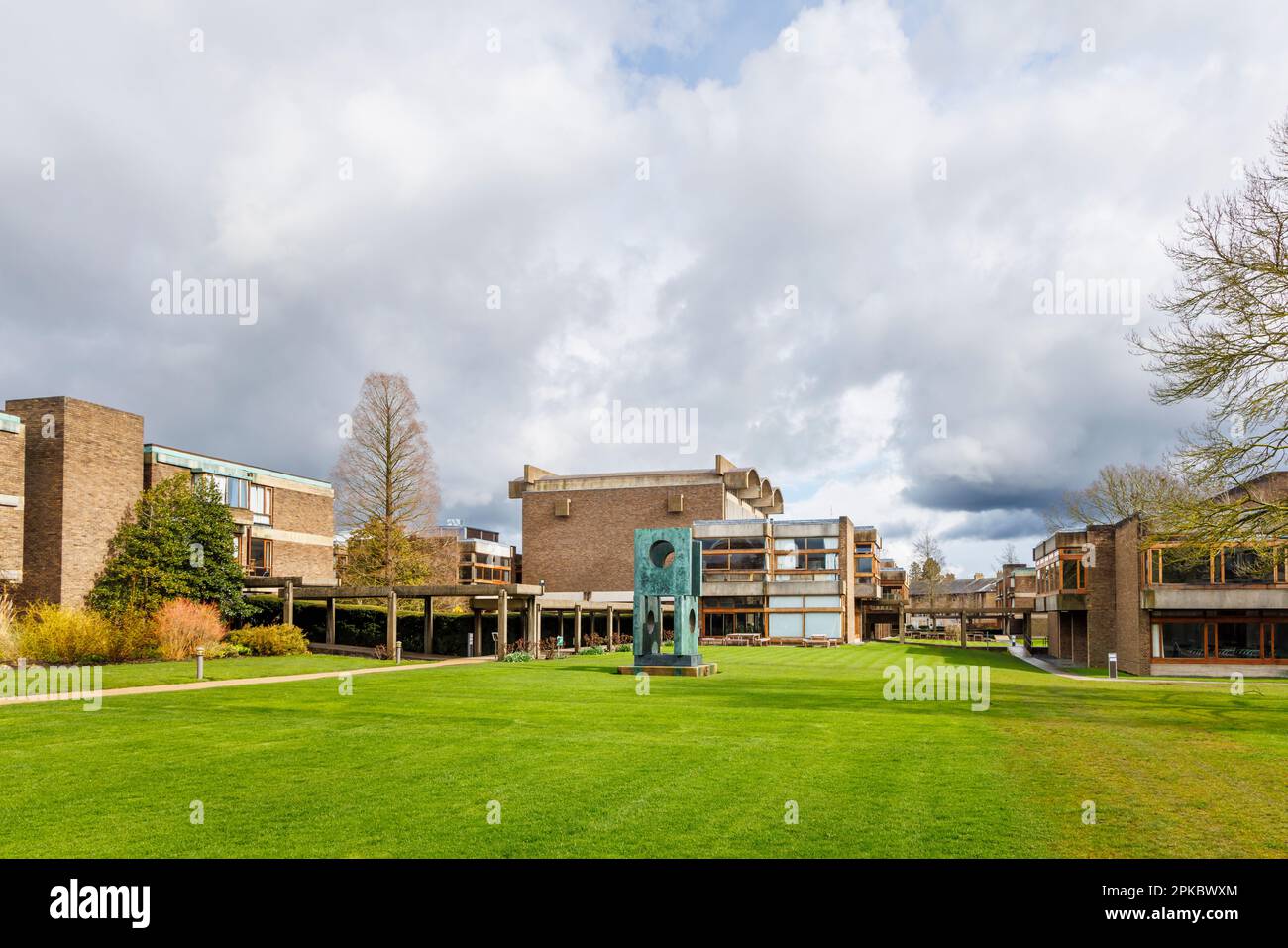 Churchill College, part of the University of Cambridge, east England ...