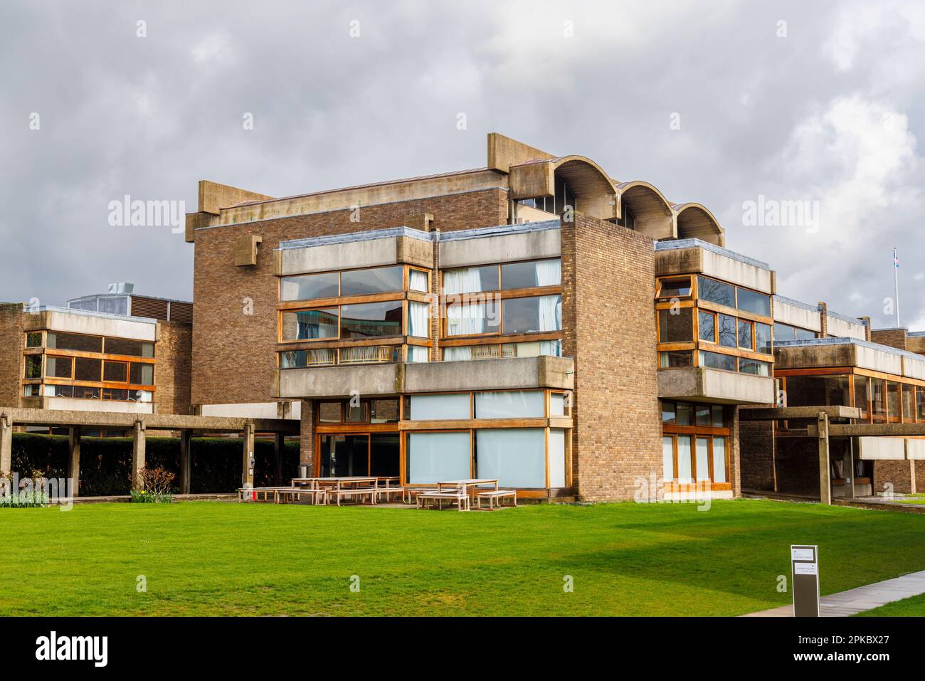 Churchill College, part of the University of Cambridge, east England ...