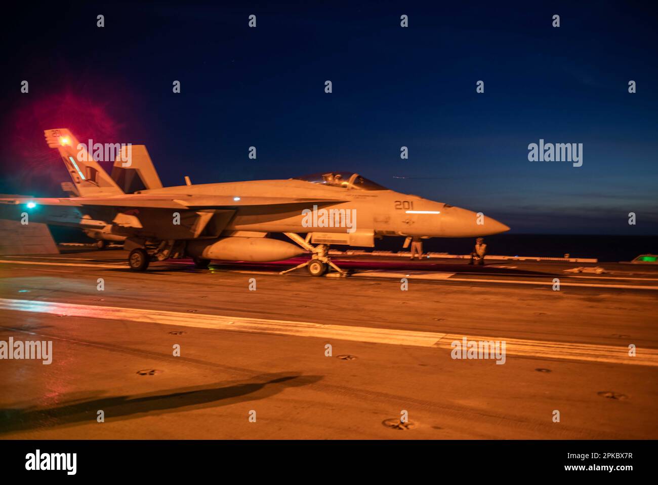 PACIFIC OCEAN (April 4, 2023) – U.S. Sailors prepare to launch an F/A ...