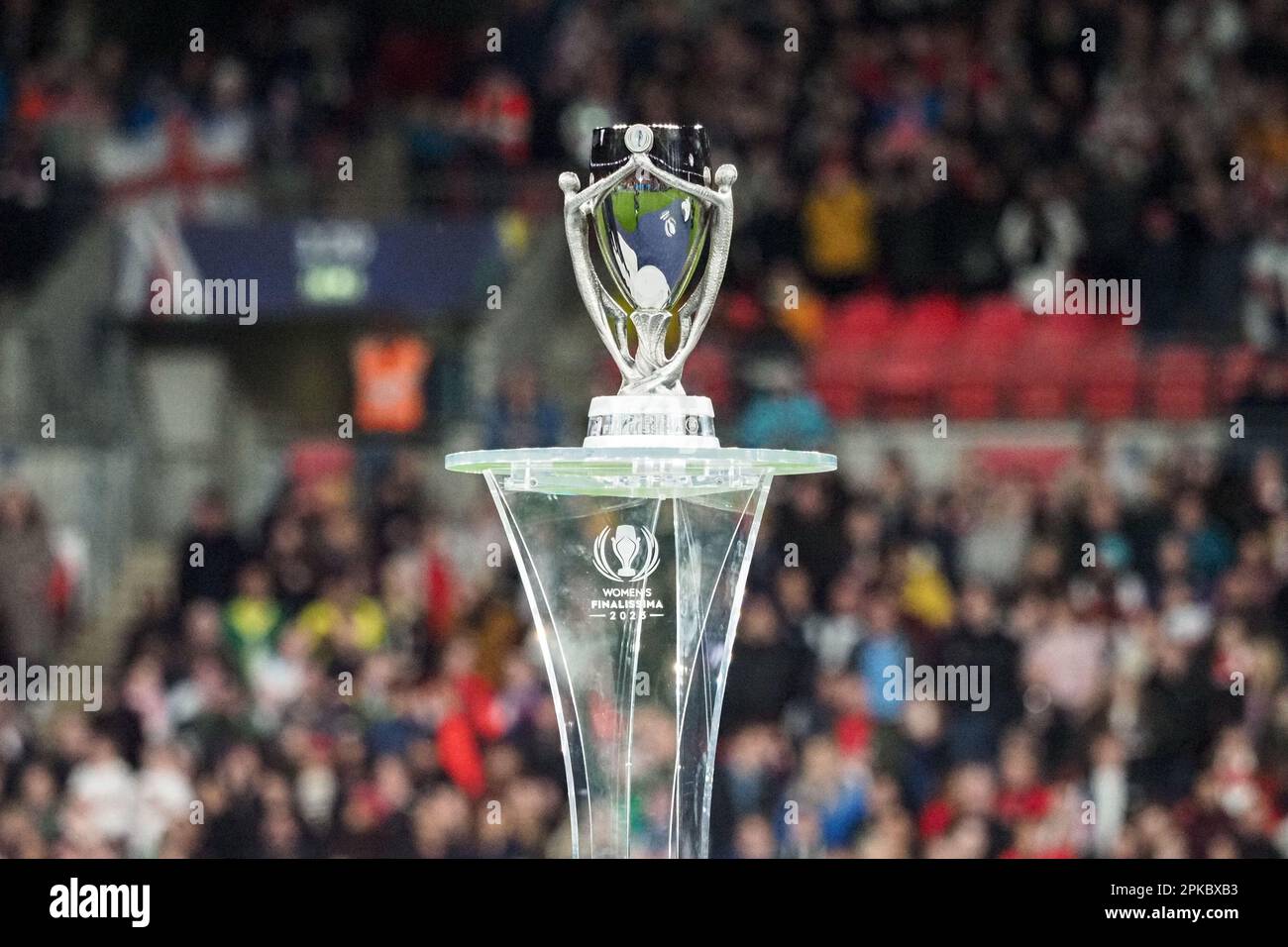 London, England, April 6th 2023: Trophy during the Womens Finalissima ...
