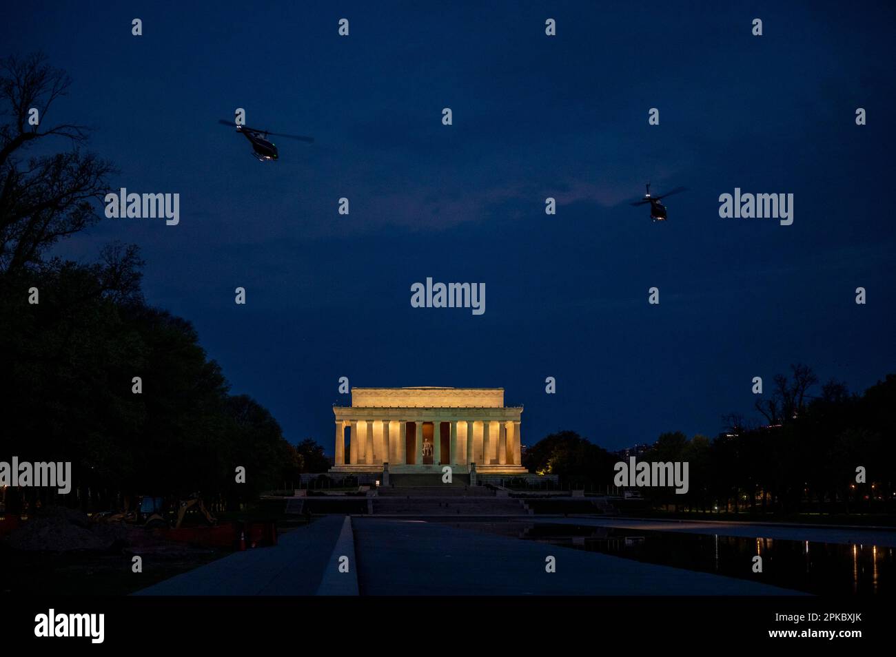 A UH-1N Huey helicopter from the United States Air Force's First ...