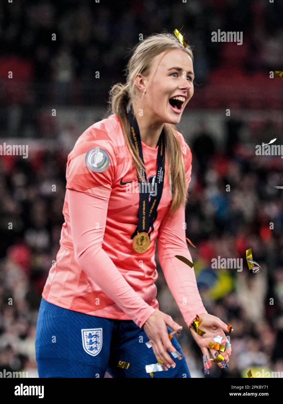London, England, April 6th 2023: Goalkeeper Hannah Hampton (21 England ...