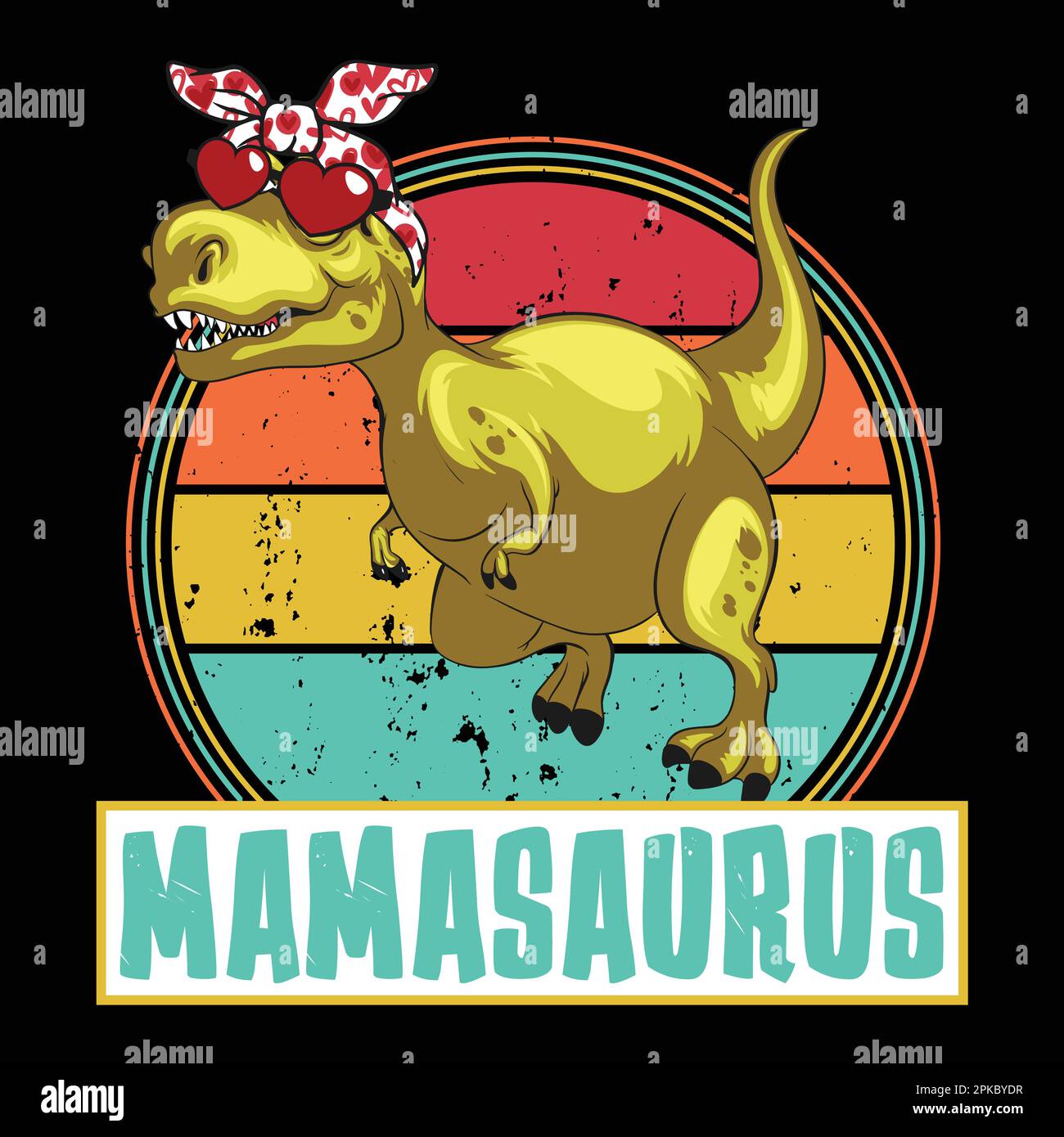 Mamasaurus Mother's Day typography shirt design for mother lover mom ...