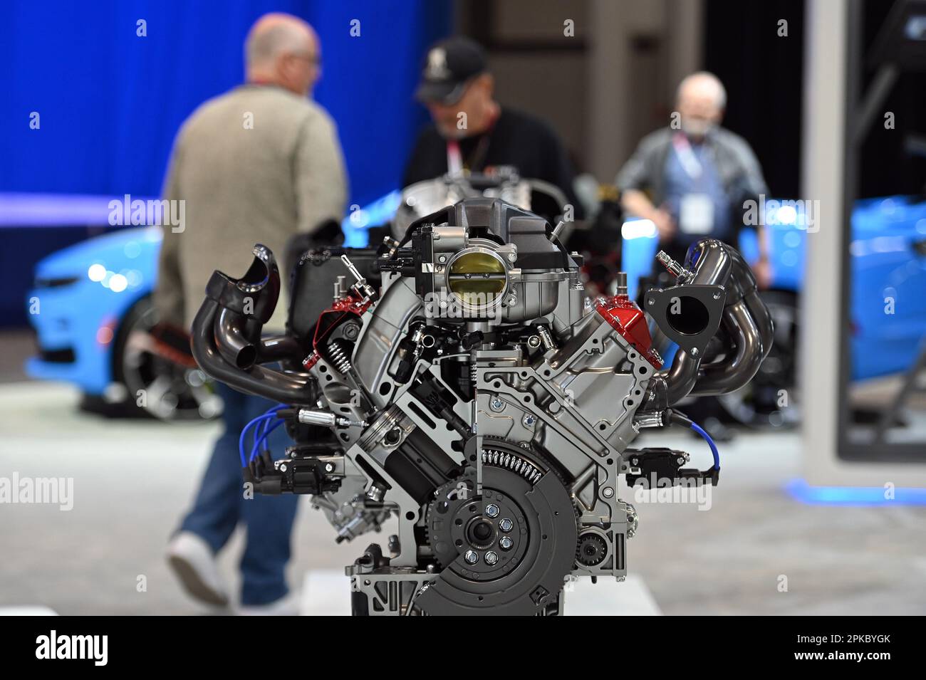 New York, USA. 06th Apr, 2023. View of a Chevrolet Corvette 6.2L V-8 ...