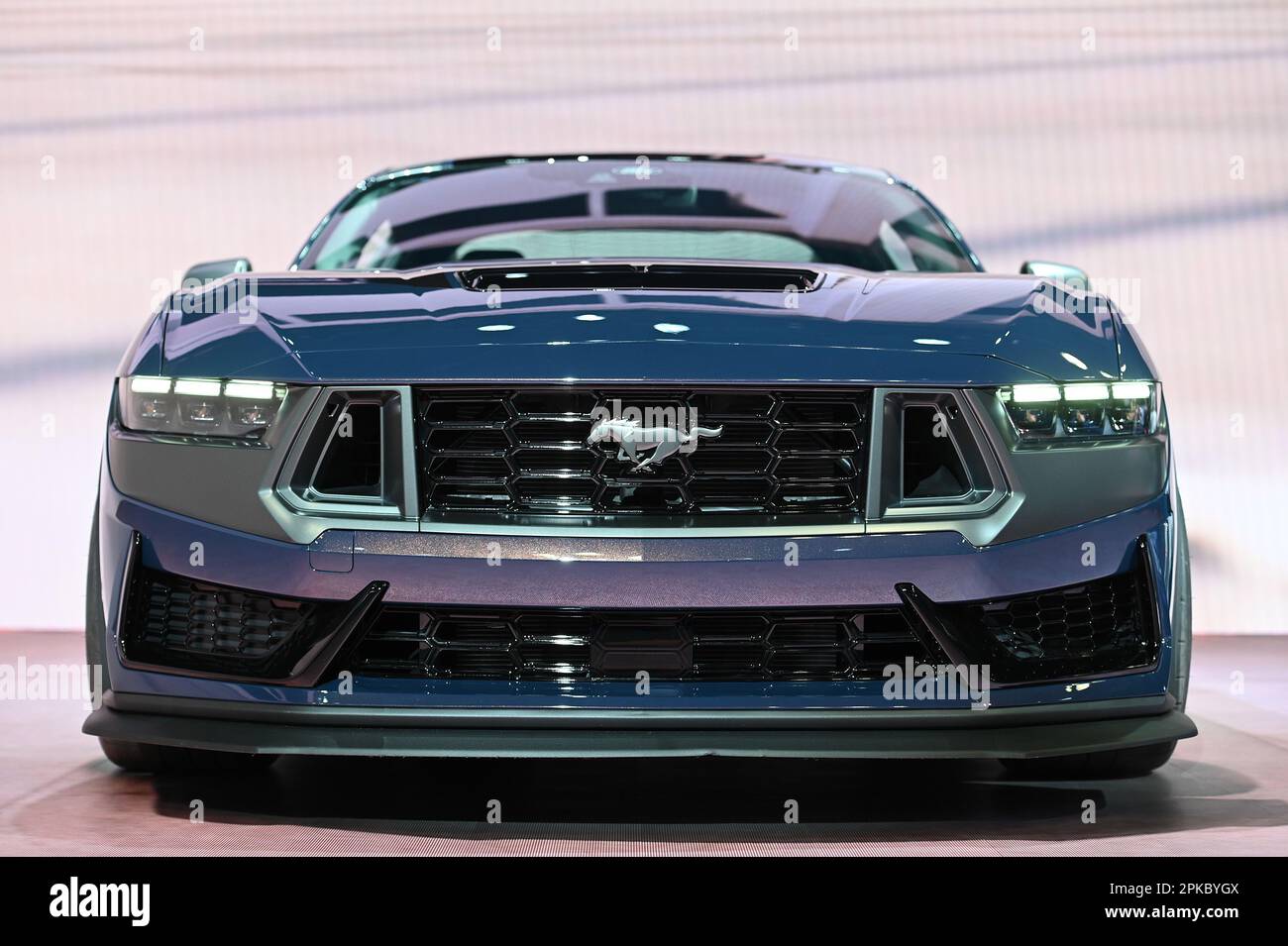 New York, USA. 06th Apr, 2023. View of a Ford Mustang ‘Dark Horse ...