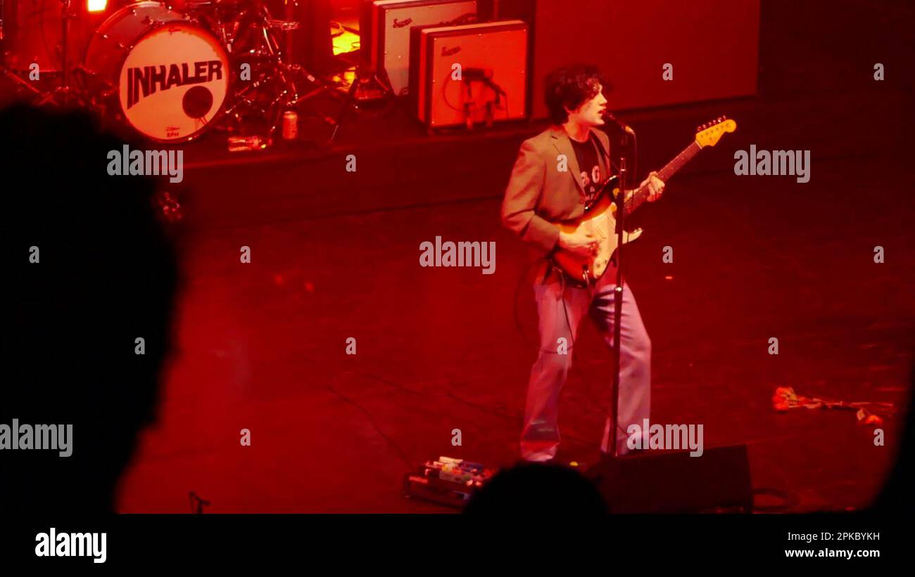 Los Angeles, California, USA 5th April 2023 Singer Elijah Hewson and ...