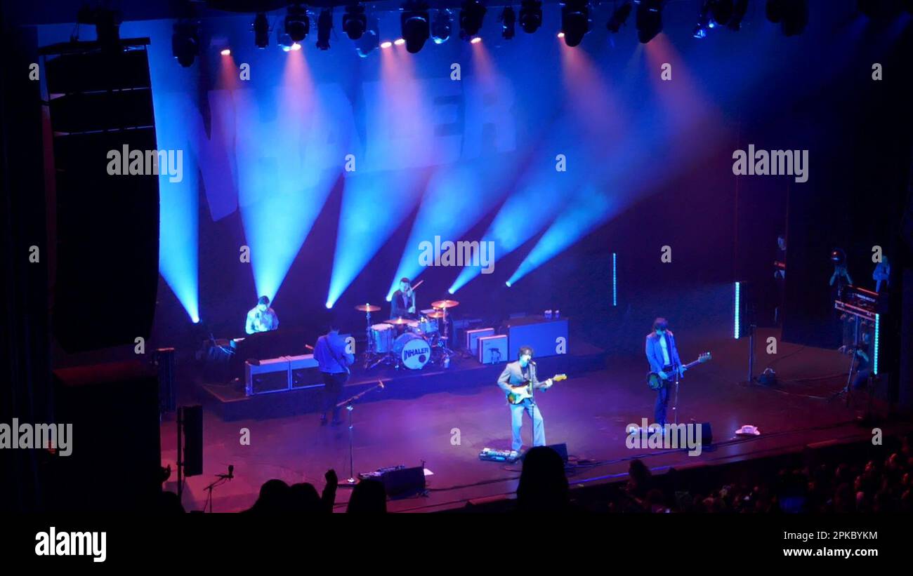 Los Angeles, California, USA 5th April 2023 Singer Elijah Hewson and ...