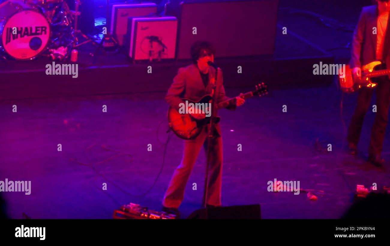 Los Angeles, California, USA 5th April 2023 Singer Elijah Hewson and ...