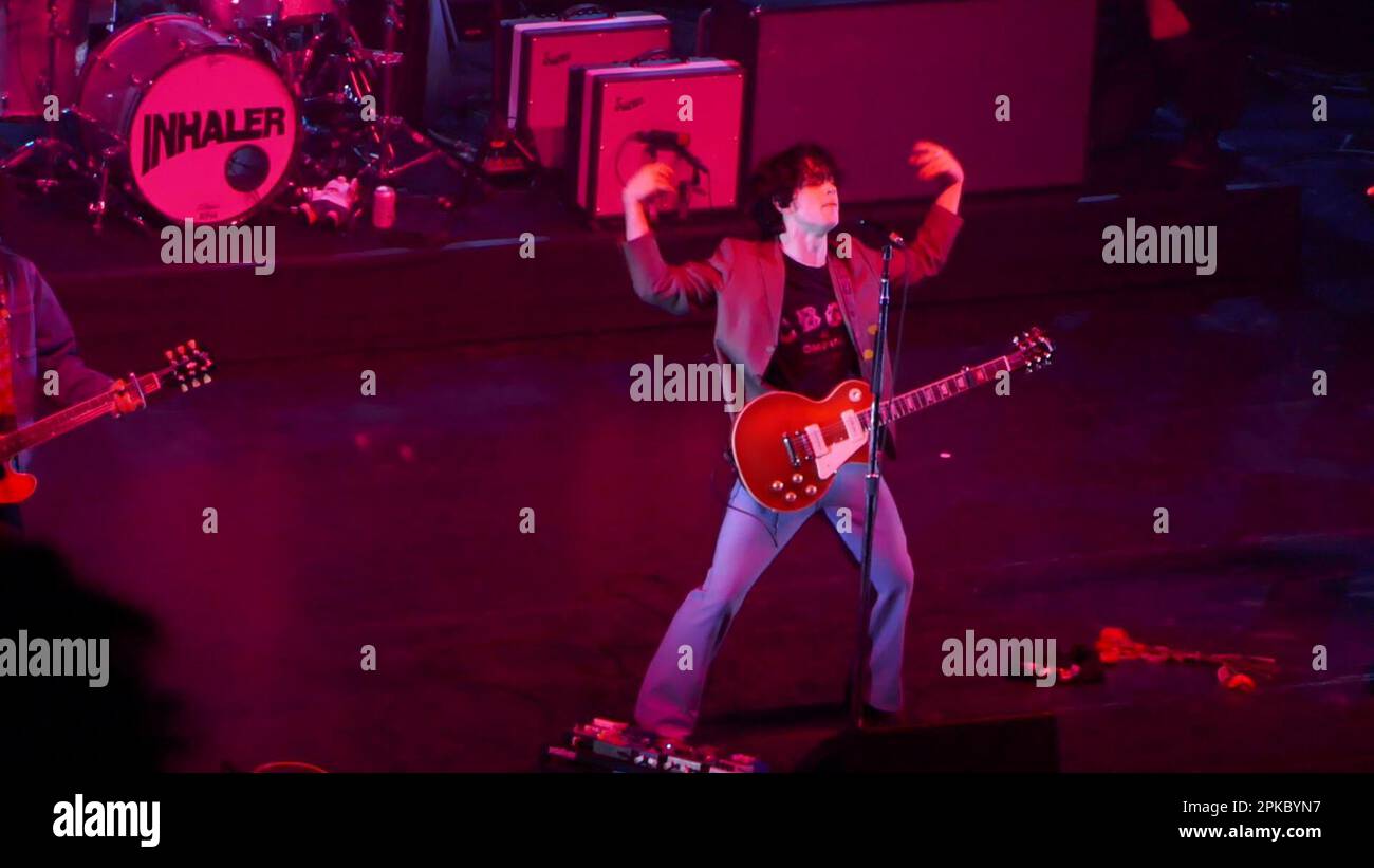 Los Angeles, California, USA 5th April 2023 Singer Elijah Hewson and ...