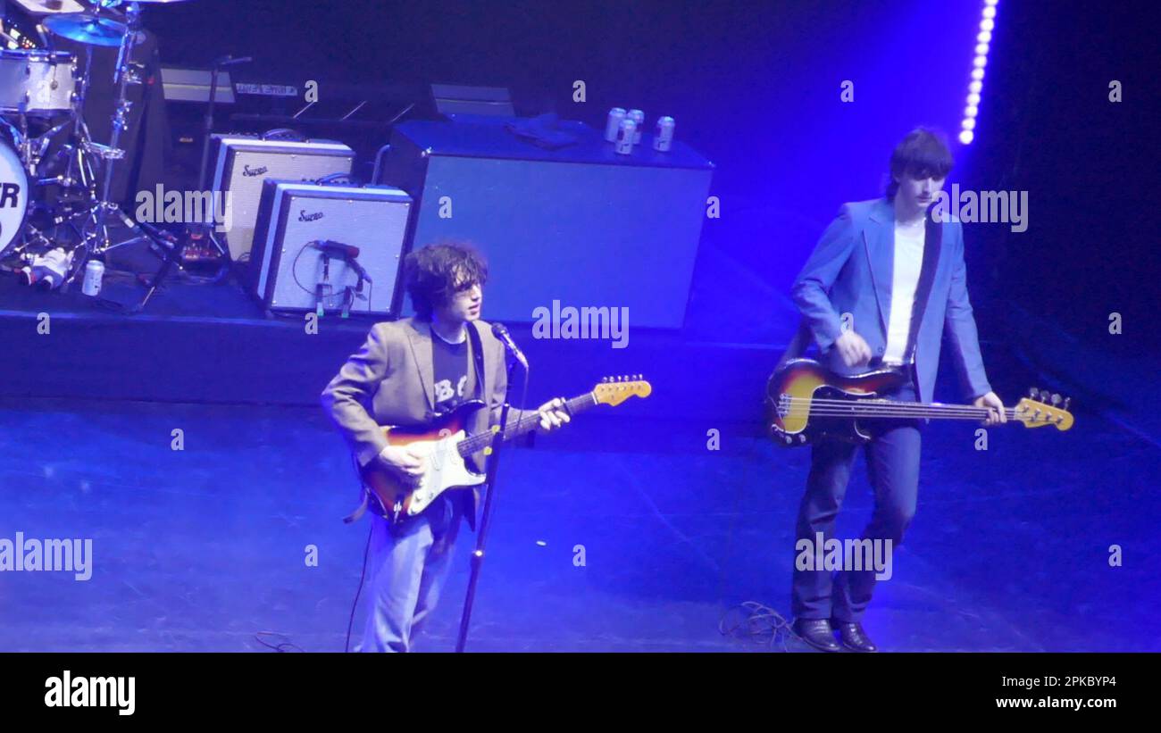 Los Angeles, California, USA 5th April 2023 Singer Elijah Hewson and ...