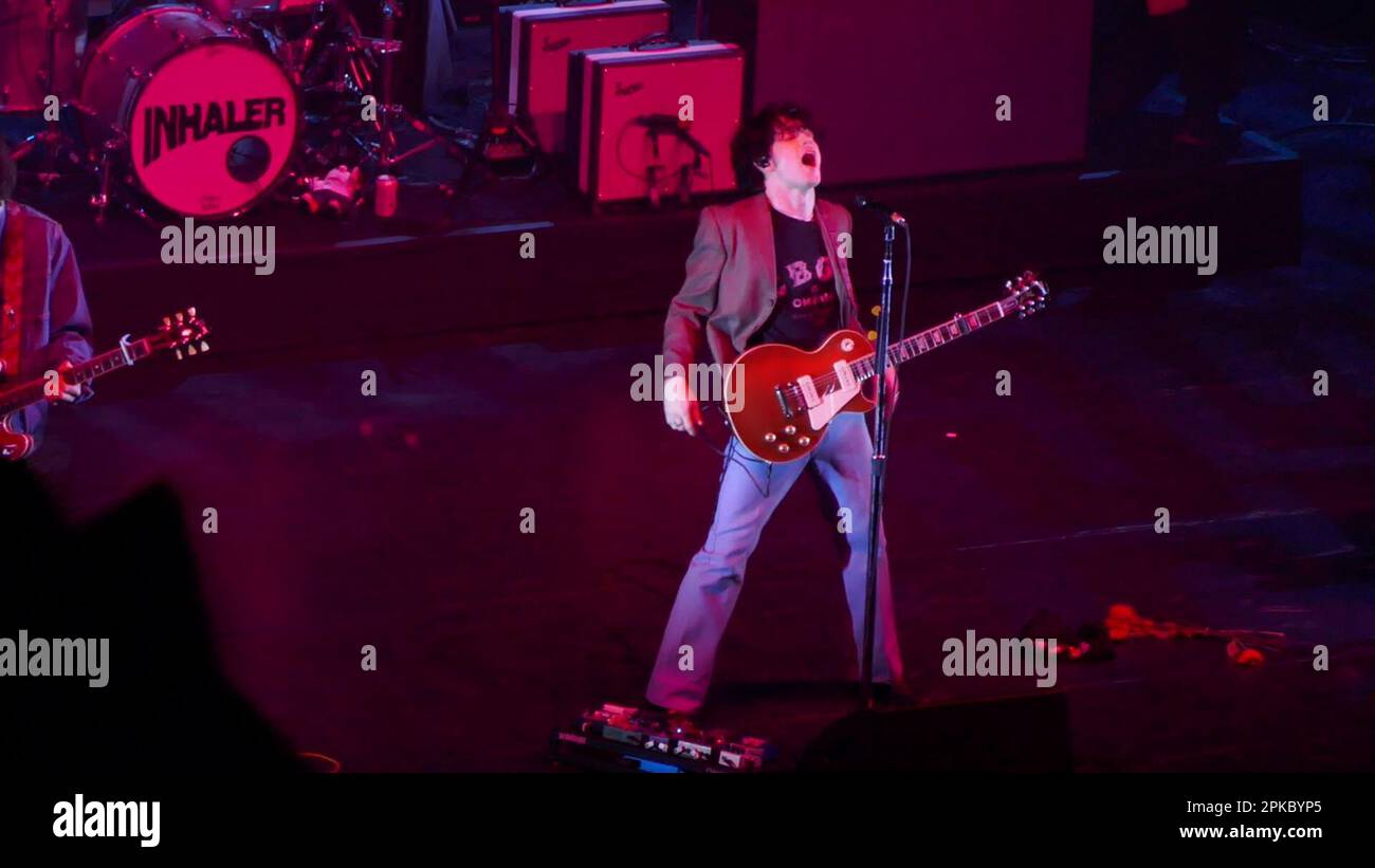 Los Angeles, California, USA 5th April 2023 Singer Elijah Hewson and ...