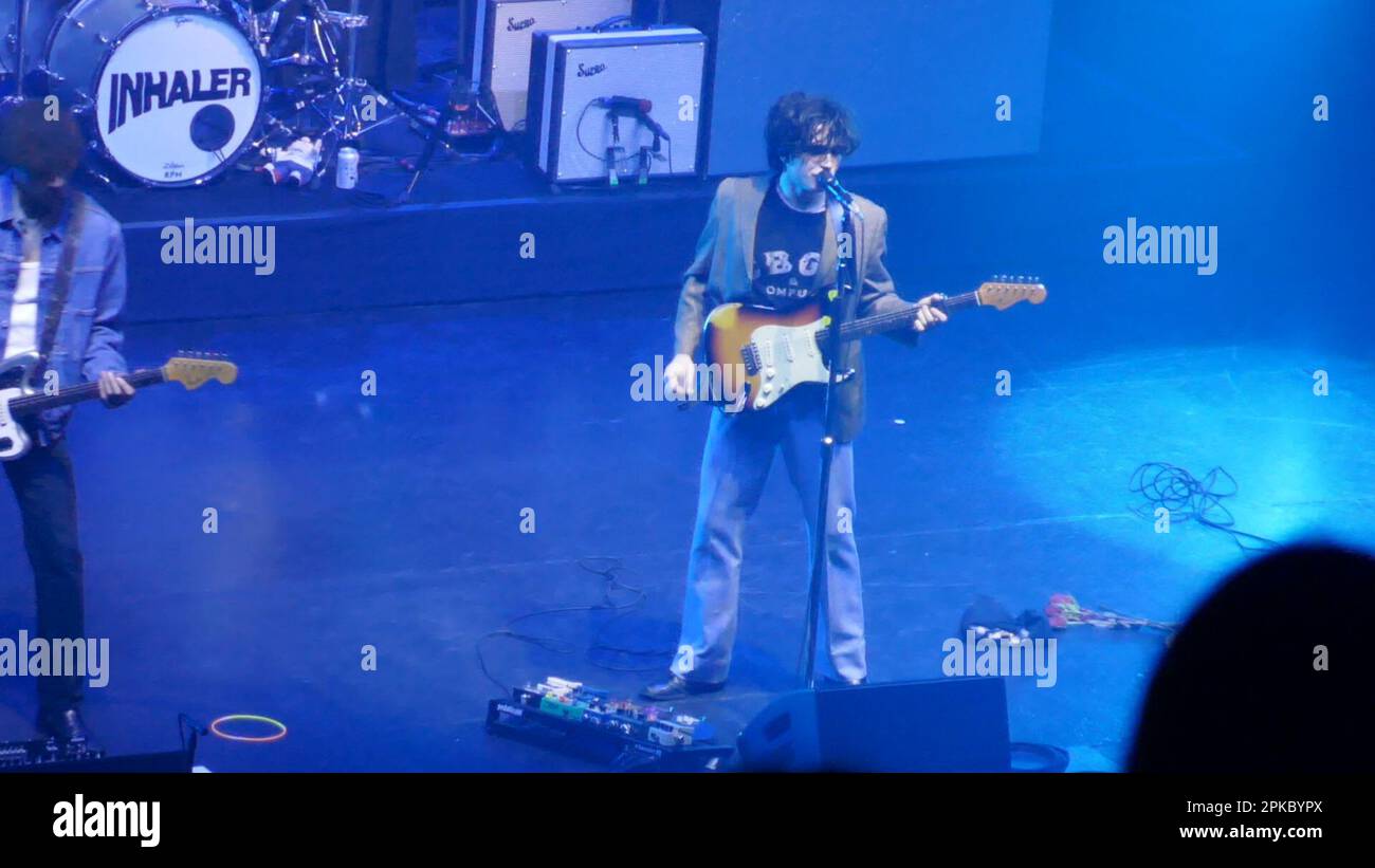 Los Angeles, California, USA 5th April 2023 Singer Elijah Hewson and ...