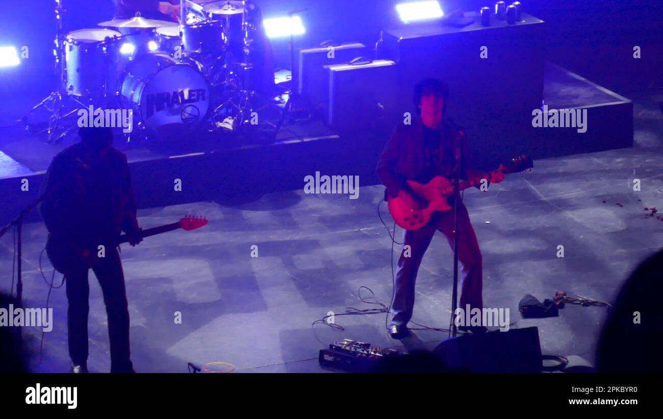 Los Angeles, California, USA 5th April 2023 Singer Elijah Hewson and ...