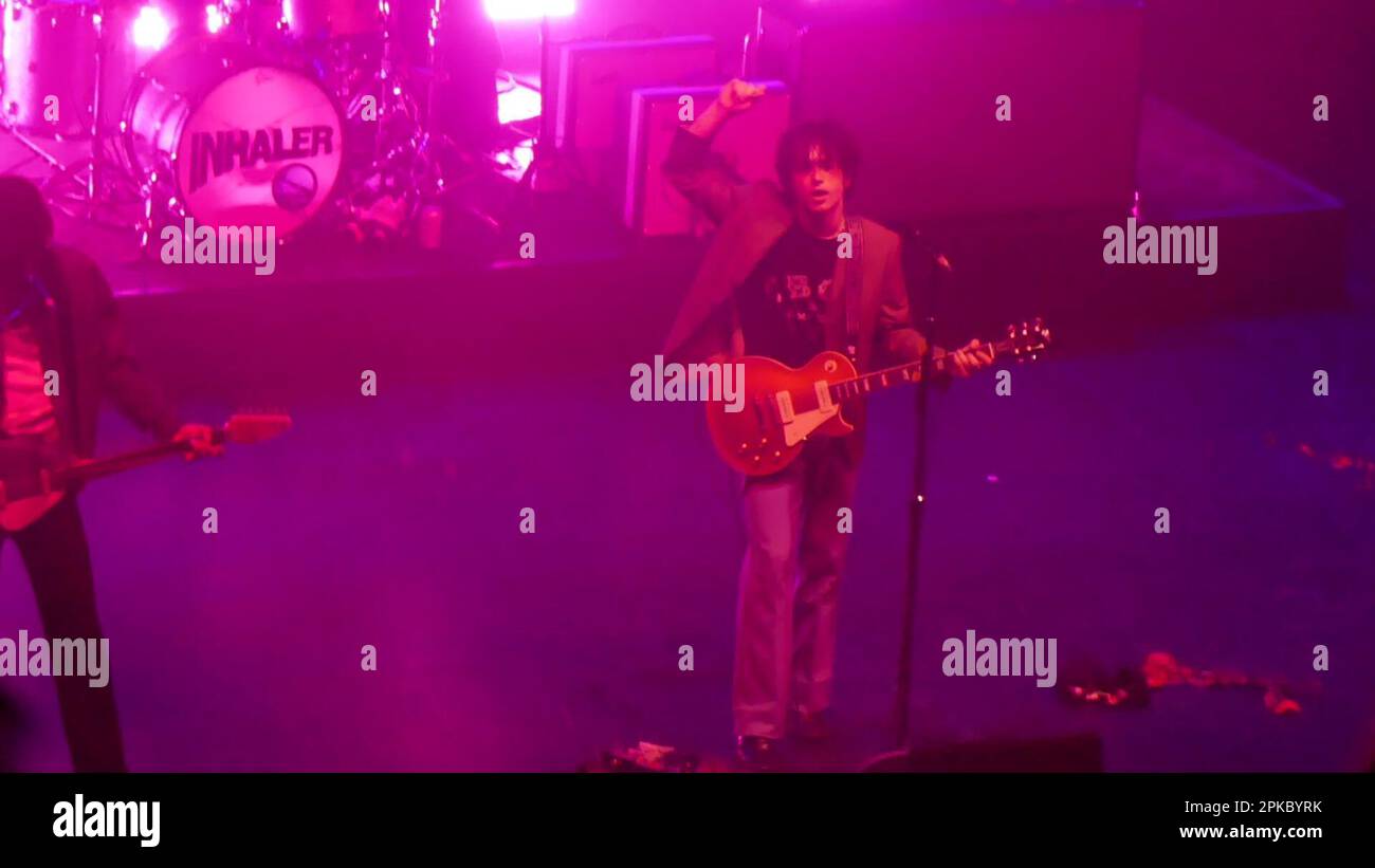 Los Angeles, California, USA 5th April 2023 Singer Elijah Hewson and ...