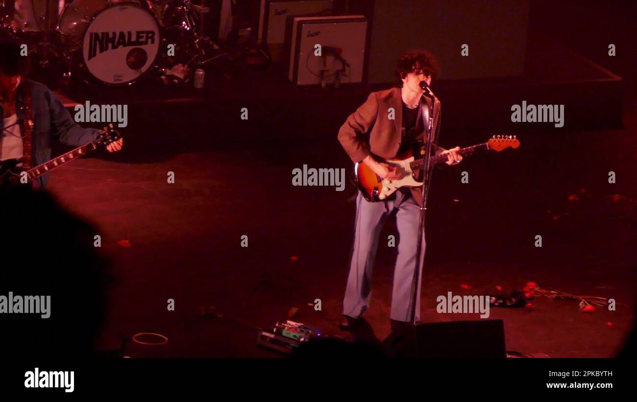 Los Angeles, California, USA 5th April 2023 Singer Elijah Hewson and ...