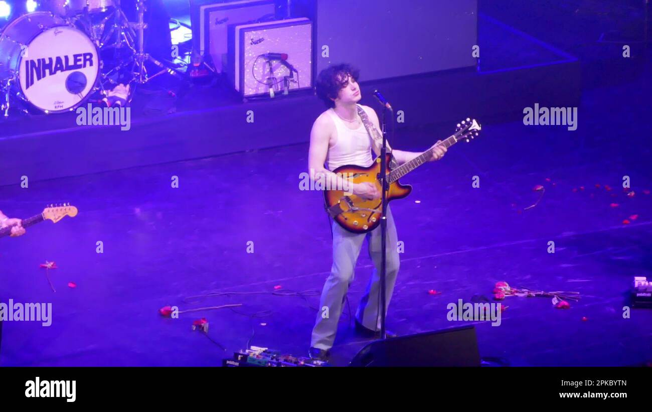 Los Angeles, California, USA 5th April 2023 Singer Elijah Hewson and ...