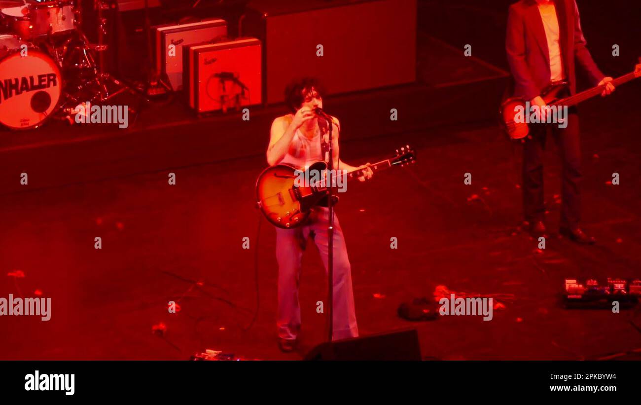 Los Angeles, California, USA 5th April 2023 Singer Elijah Hewson and ...