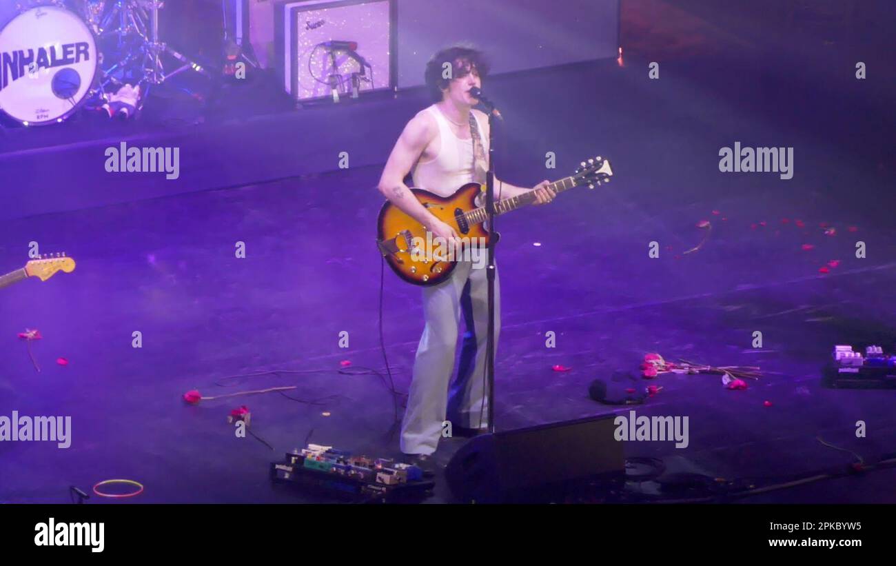 Los Angeles, California, USA 5th April 2023 Singer Elijah Hewson and ...