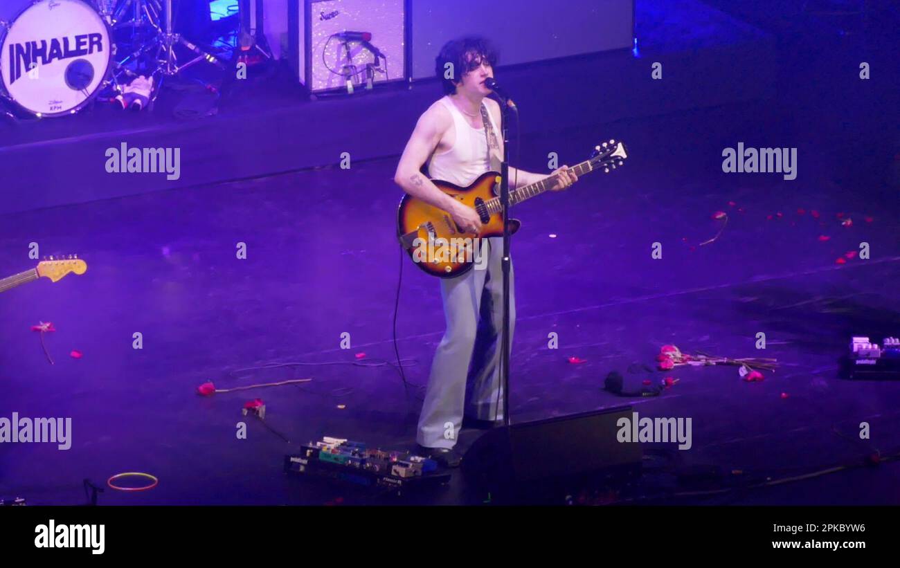 Los Angeles, California, USA 5th April 2023 Singer Elijah Hewson and ...