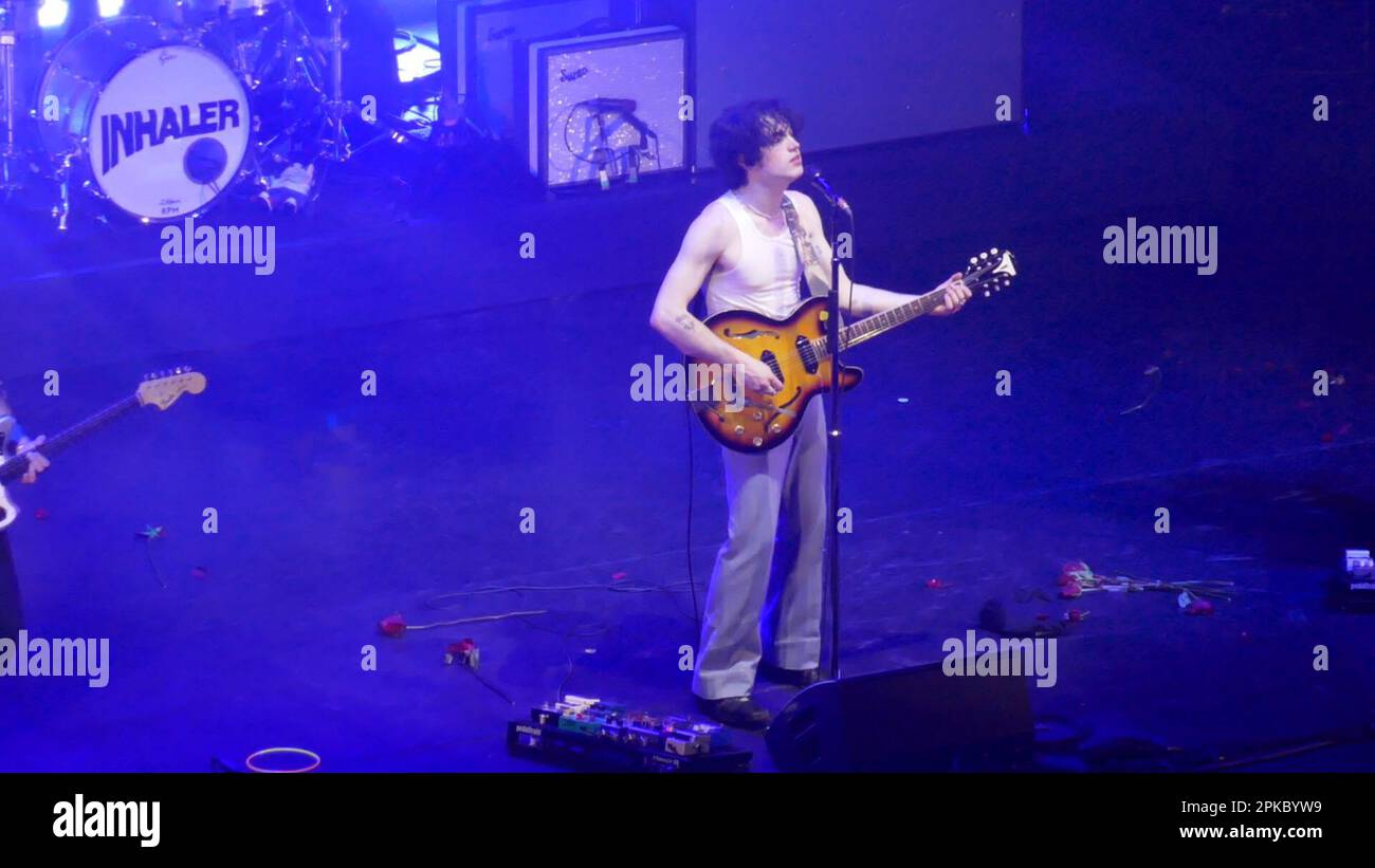 Los Angeles, California, USA 5th April 2023 Singer Elijah Hewson and ...