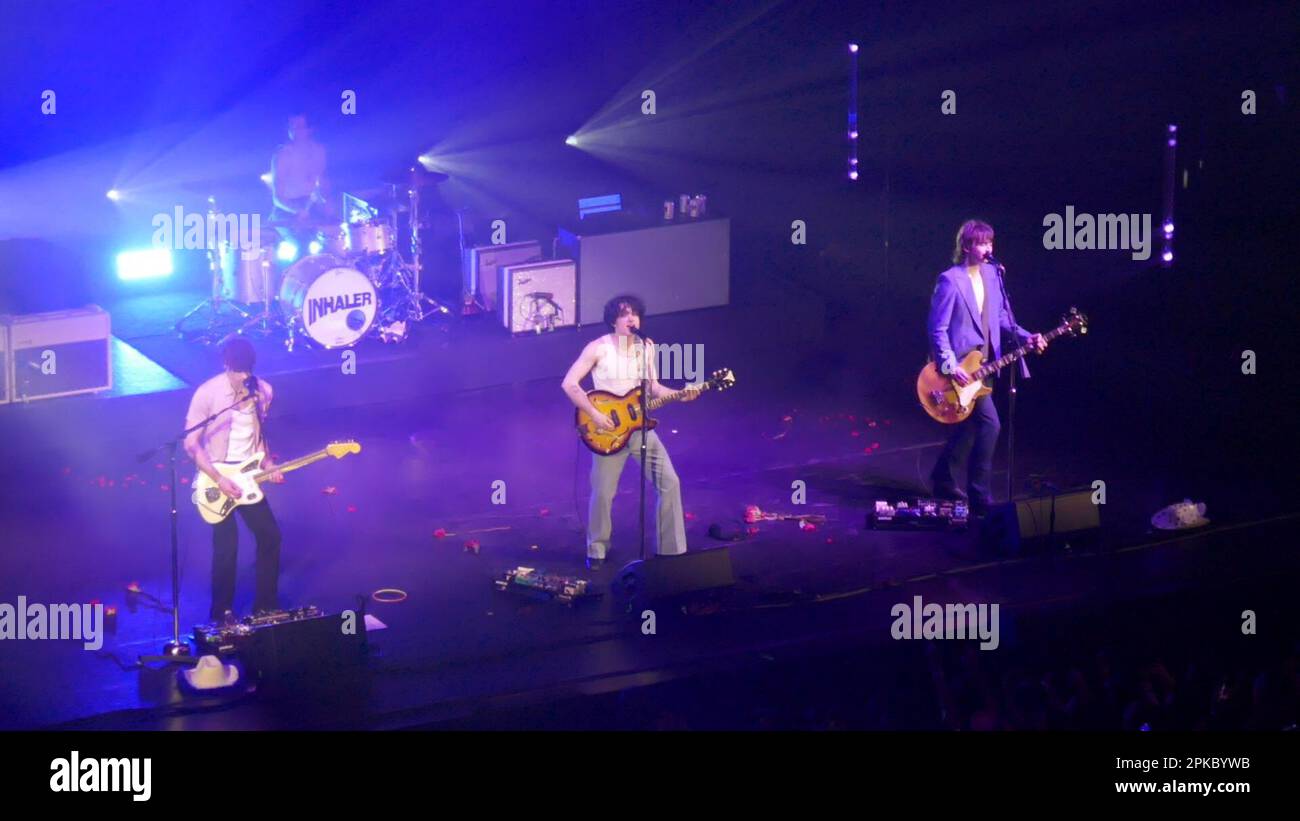 Los Angeles, California, USA 5th April 2023 Singer Elijah Hewson and ...