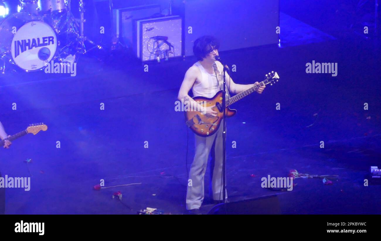 Los Angeles, California, USA 5th April 2023 Singer Elijah Hewson and ...