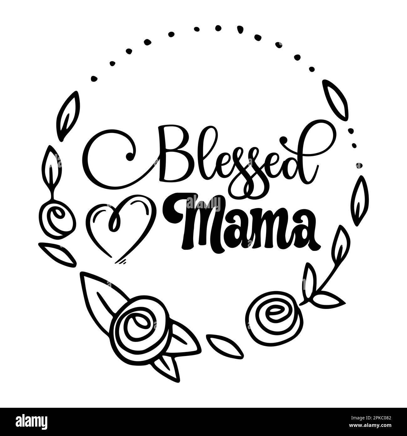 Blessed Mother Stock Vector Images Alamy