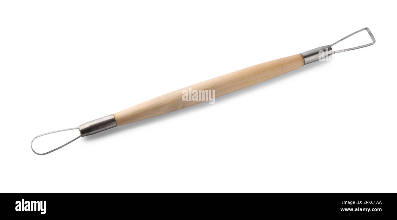 Ribbon tool for clay modeling isolated on white Stock Photo - Alamy