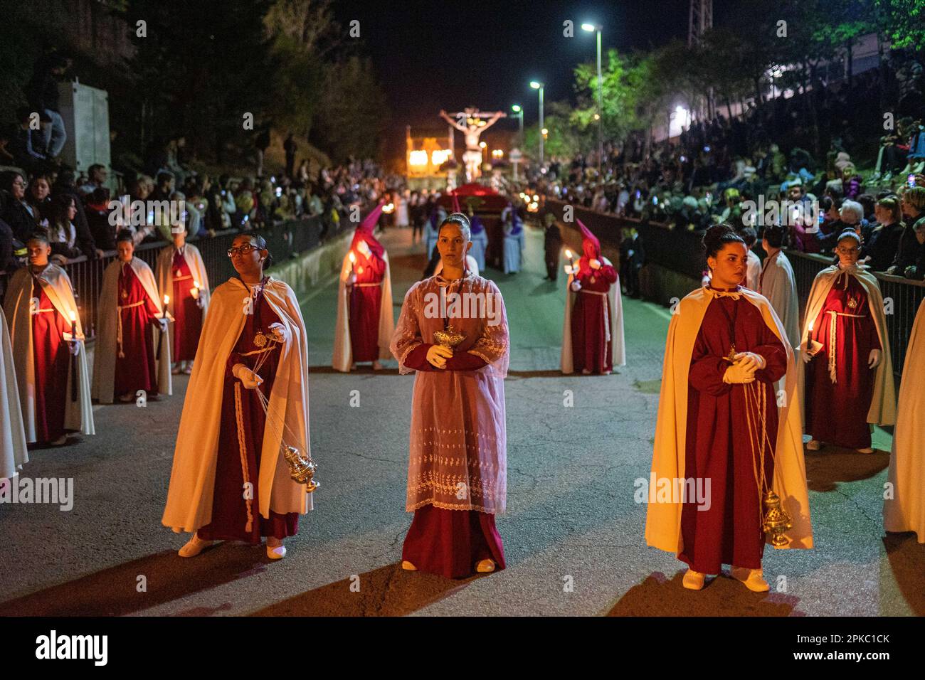 Barcelona, Barcelona, Spain. 6th Apr, 2023. Holy Thursday Procession of ...