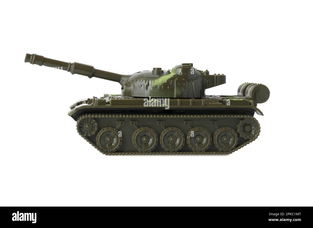 One toy military tank isolated on white Stock Photo - Alamy