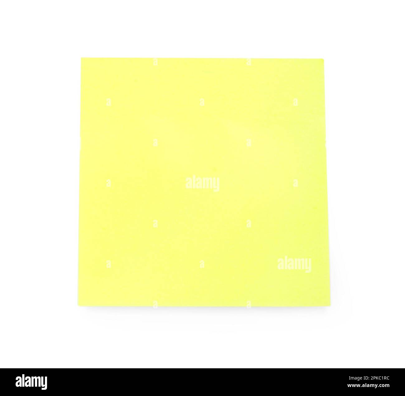 Blank yellow sticky note isolated on white. Space for text Stock Photo ...