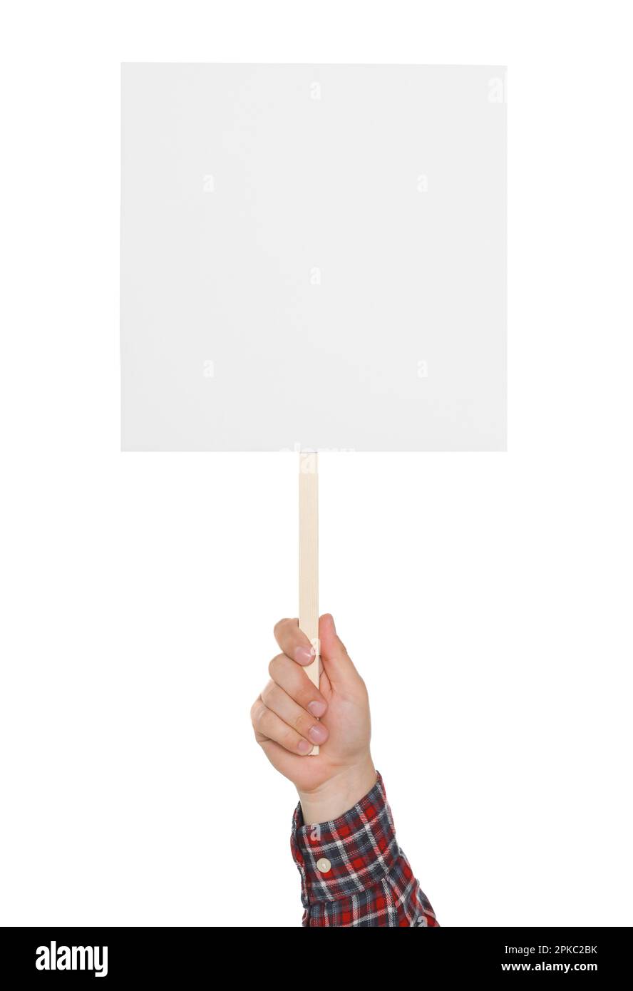Wooden stick protest sign hi-res stock photography and images - Alamy
