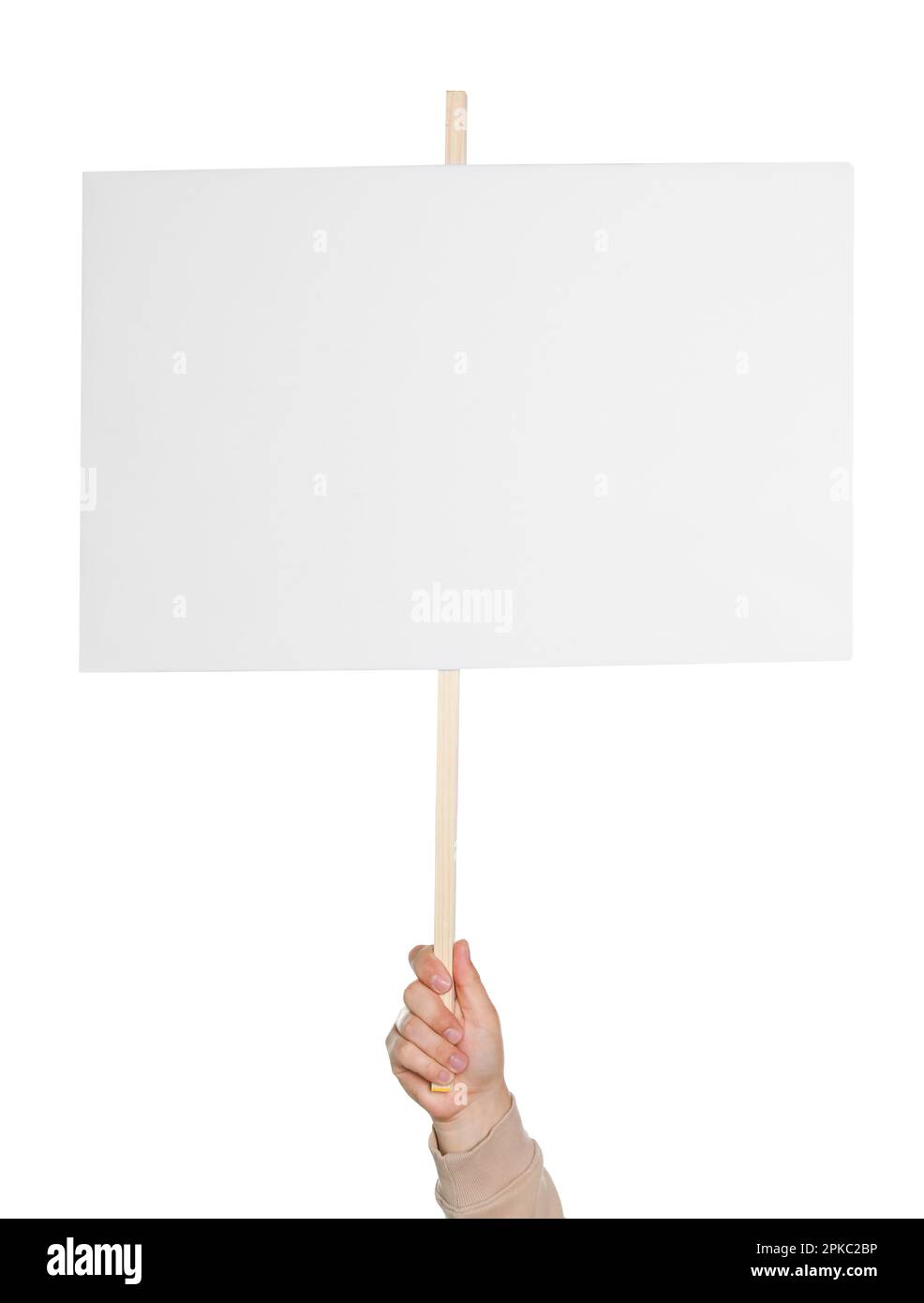 Wooden stick protest sign hi-res stock photography and images - Alamy