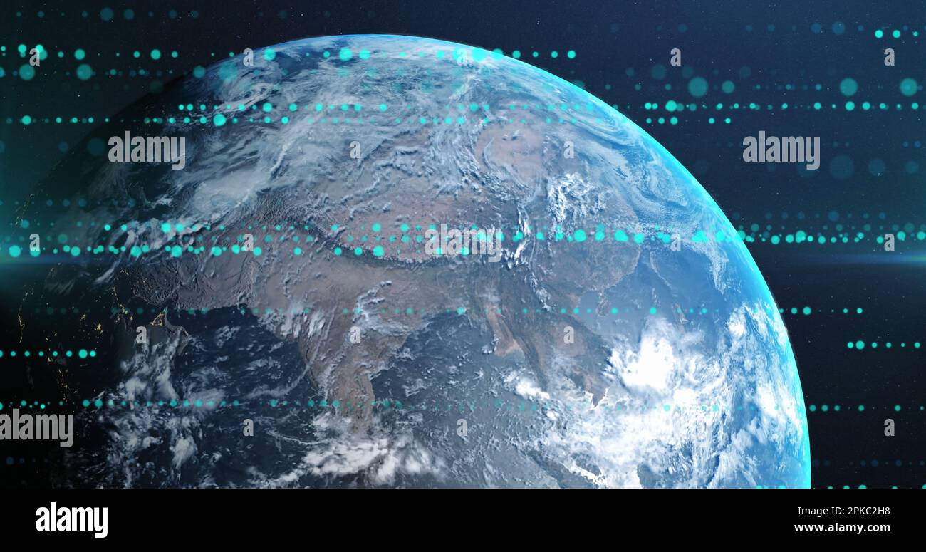 Animation earth from space digital hi-res stock photography and images ...