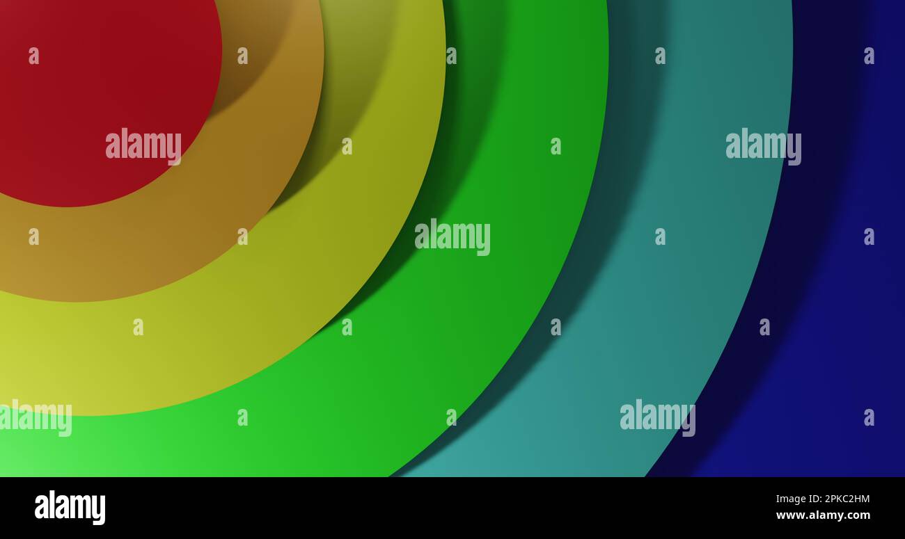 Abstract rainbow color moving circle hi-res stock photography and ...