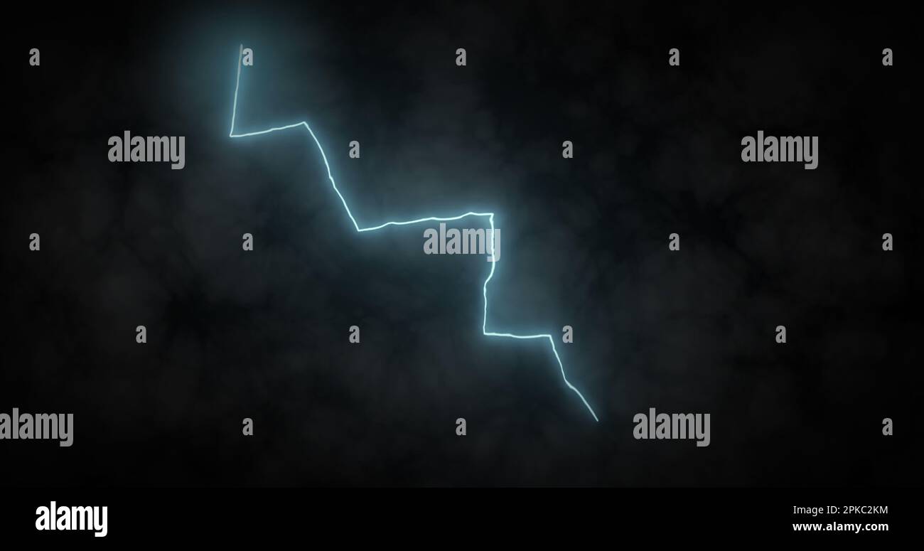 Image of lightnings striking over black background Stock Photo - Alamy