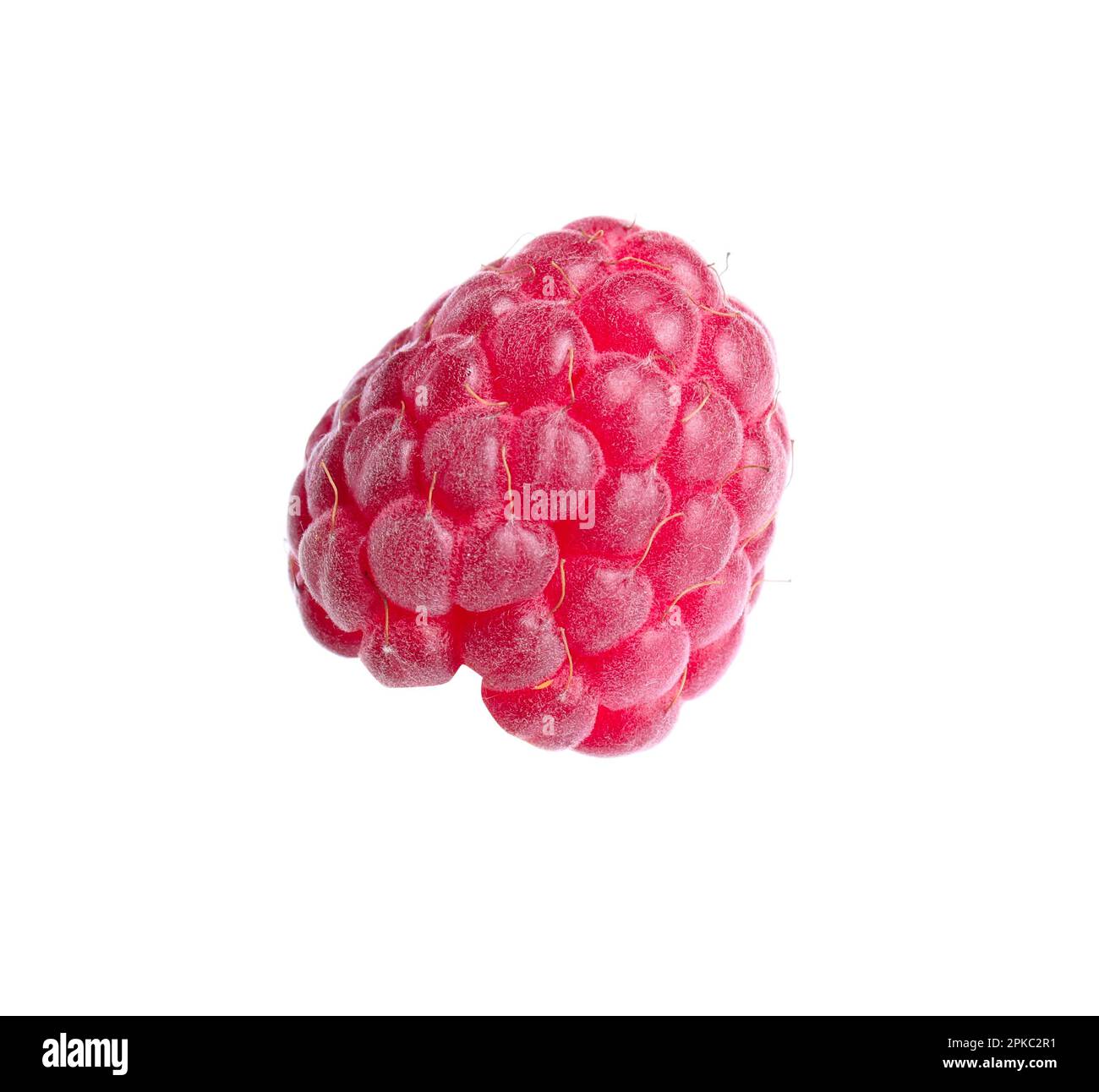 One fresh ripe raspberry isolated on white Stock Photo - Alamy