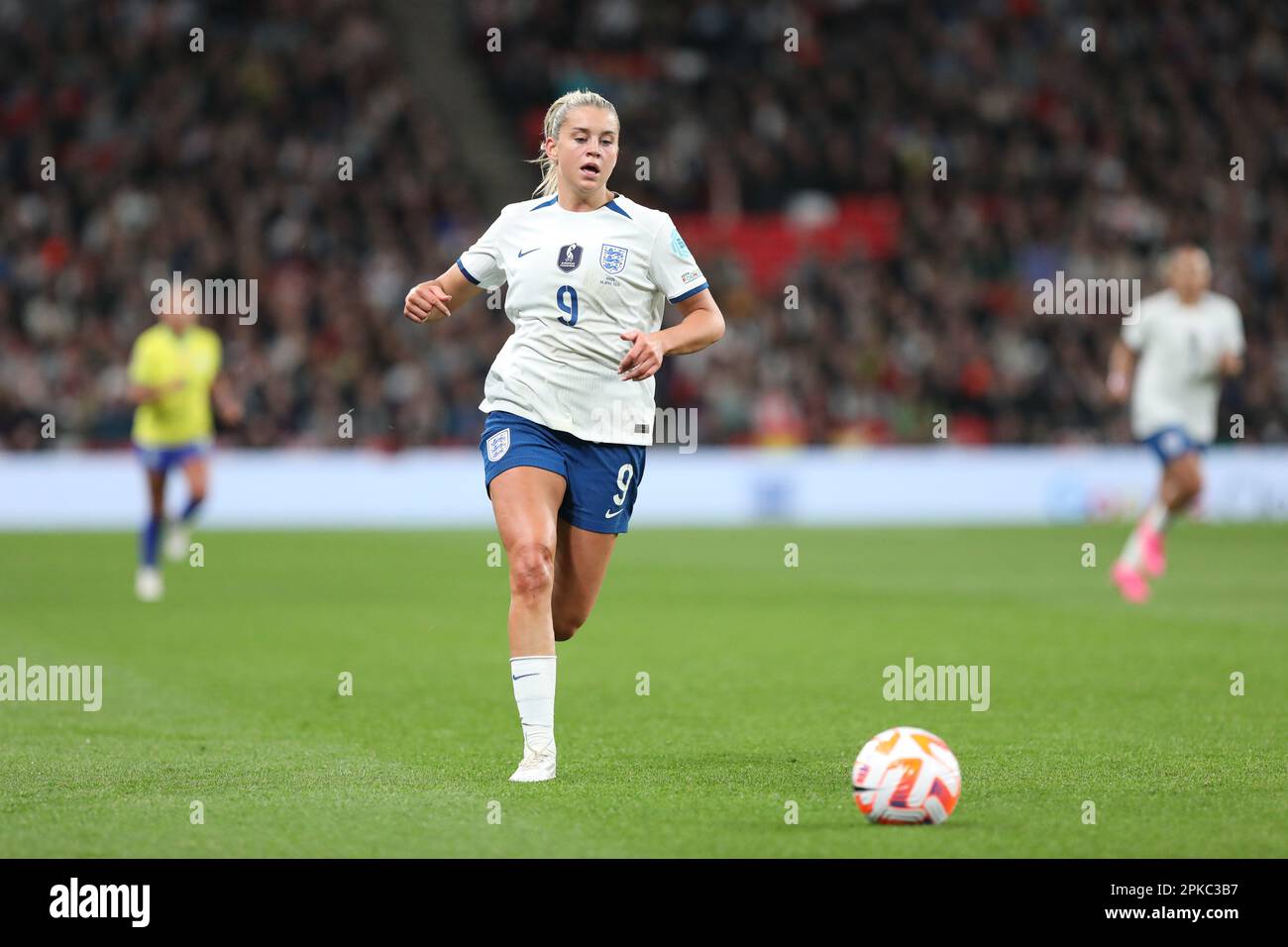 London, UK. 06th Apr, 2023. Alessia Russo of England Lionesses on the ...