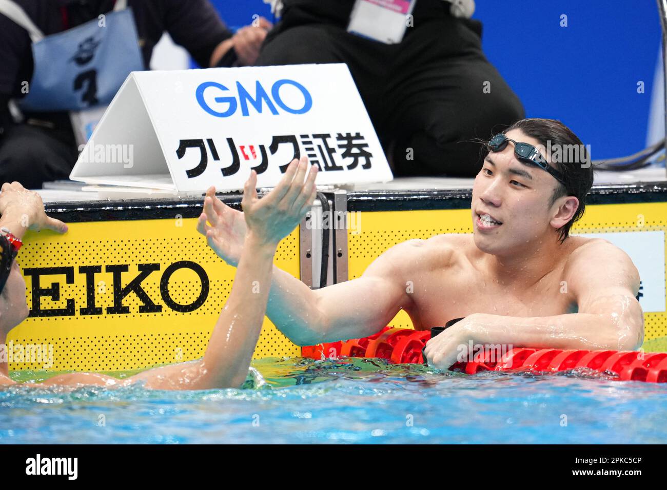 Tokyo Japan 6th Apr 2023 Katsuhiro Matsumoto Swimming Japan