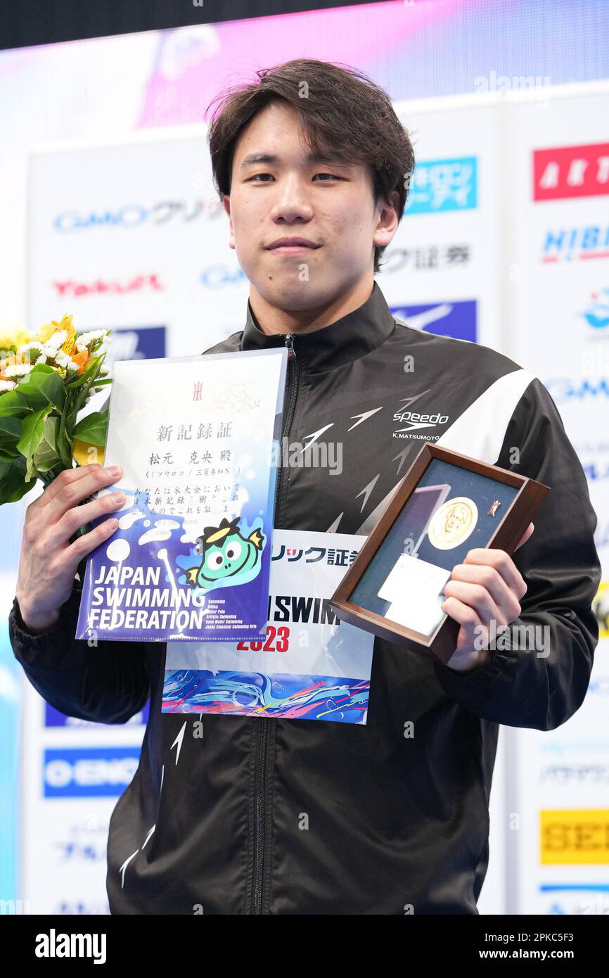 Tokyo Japan 6th Apr 2023 Katsuhiro Matsumoto Swimming Japan