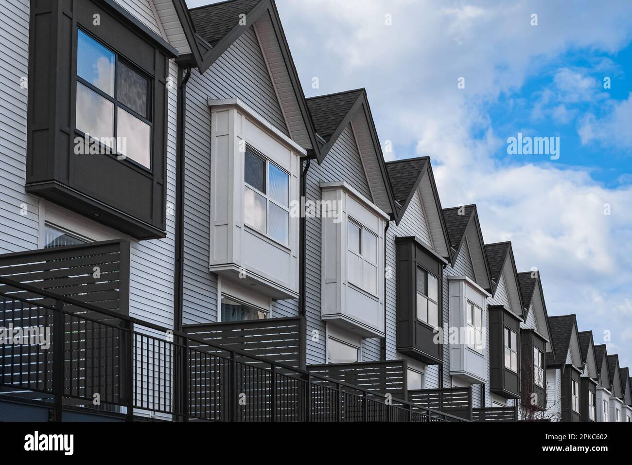 Brand new upscale townhomes in a Canadian neighbourhood. Nice ...