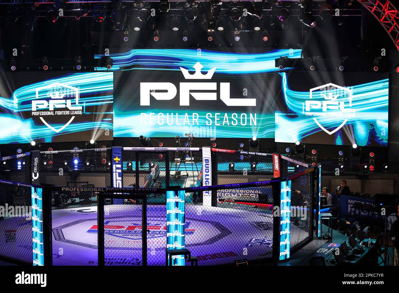 April 6, 2023: An external view of the PFL SmartCage prior to the ...