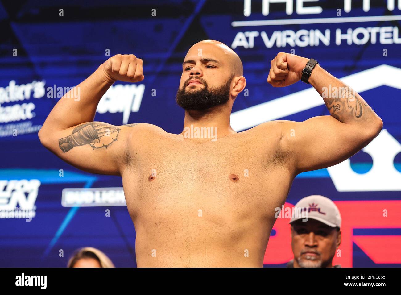 April 6, 2023: Heavyweight Matheus Scheffel on stage during the ...